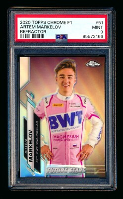 2020 TOPPS CHROME F1 #51 ARTEM MARKELOV RC REFRACTOR PORTRAIT F2 BWT ...