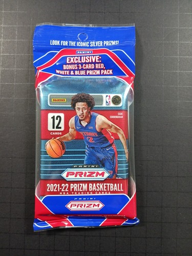 2021-22 Panini Prizm Basketball NBA Cello Pack 15 Cards White & Blue ...