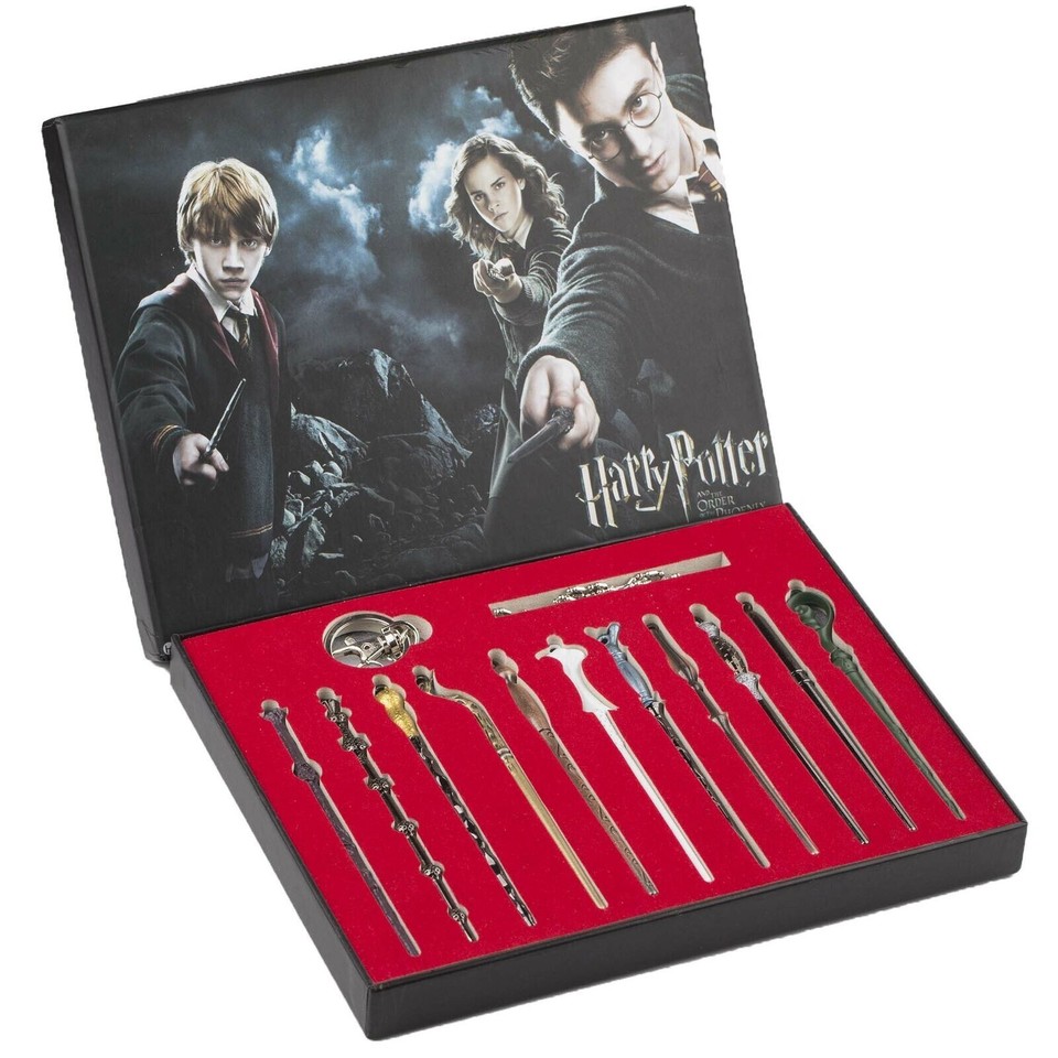 11Pcs Harry Potter Wand Sets Cosplay Luna Hermione Dumbledore Ron Krum ...