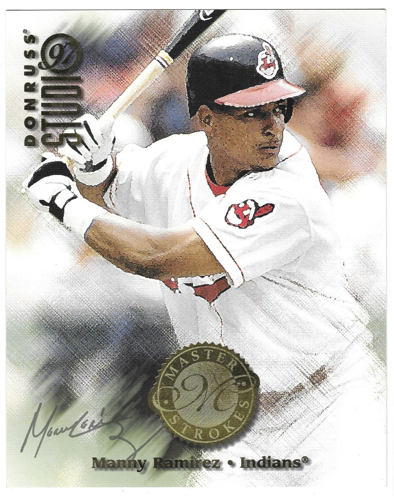 1997 Donruss Studio - Master Strokes Manny Ramirez #13 8x10 /5000 for sale online | eBay