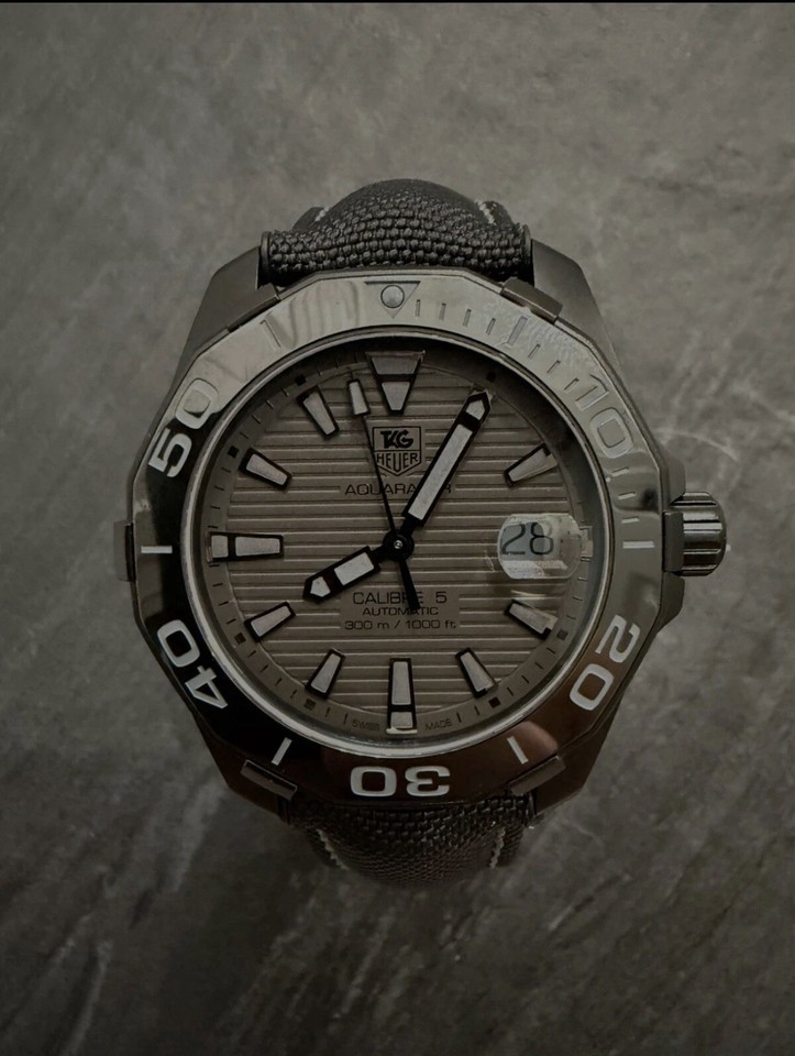 TAG Heuer Aquaracer Calibre 5 Black Phantom Limited Edition WAY218B ...