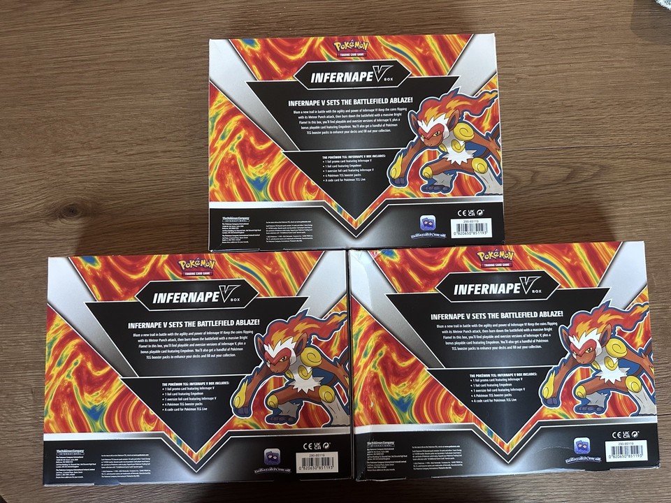 Pokemon TCG Infernape V Box Lot Of 3 Factory Sealed | eBay