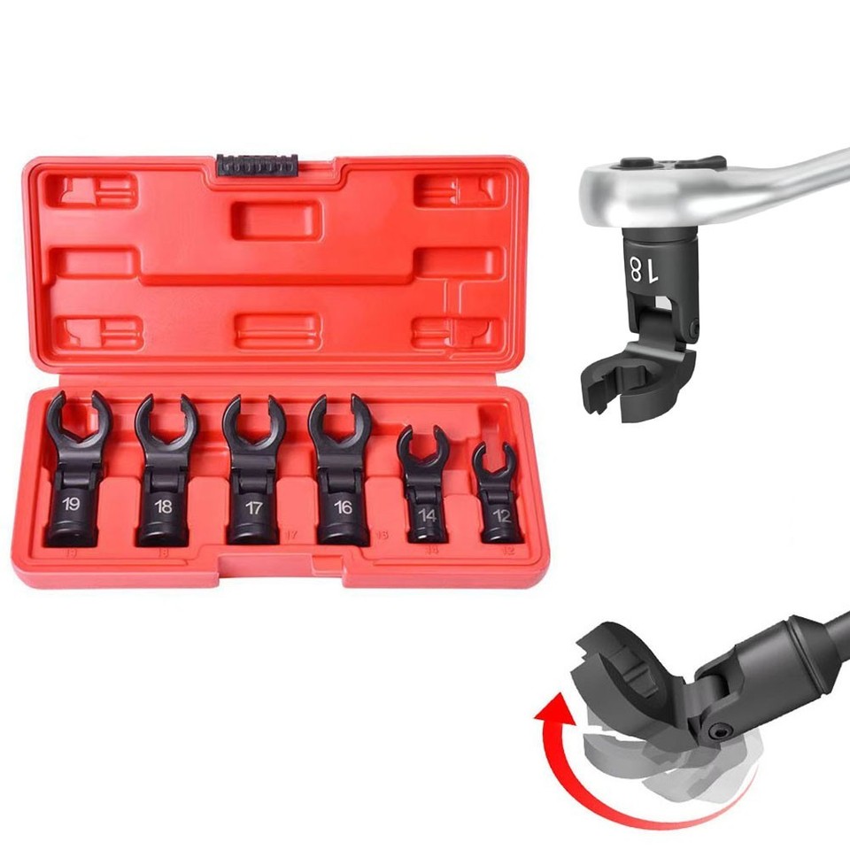 Socket Wrench Set Crows Foot Wrench 6-Point Socket Design DIY ...