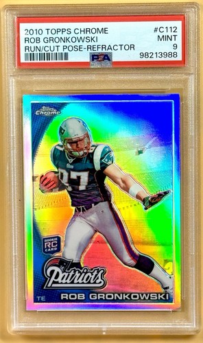 2010 Topps Chrome Refractor #C112 Rob Gronkowski PSA 9 (RC) Rookie LOW ...