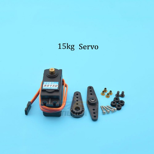 S0150 15kg Servo Metal Steering Gear Servo 15kg 6V-7.2V for RC Car/RC ...