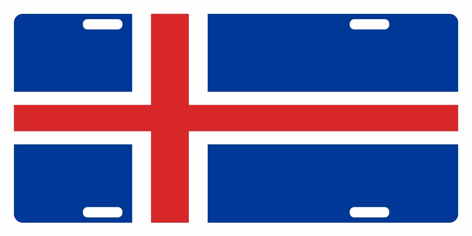 ICELAND Flag Custom License Plate Icelander Emblem Original Version | eBay