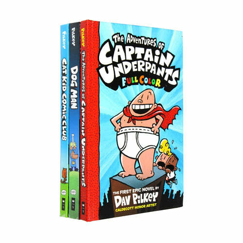 Dav Pilkey's Hero Collection 3 Books Boxed Set Captain Underpants, Dog ...