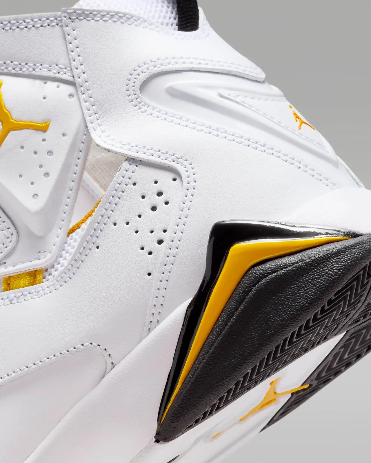Nike Air Jordan True Flight Shoes White Black Yellow Ochre 342964-107 ...