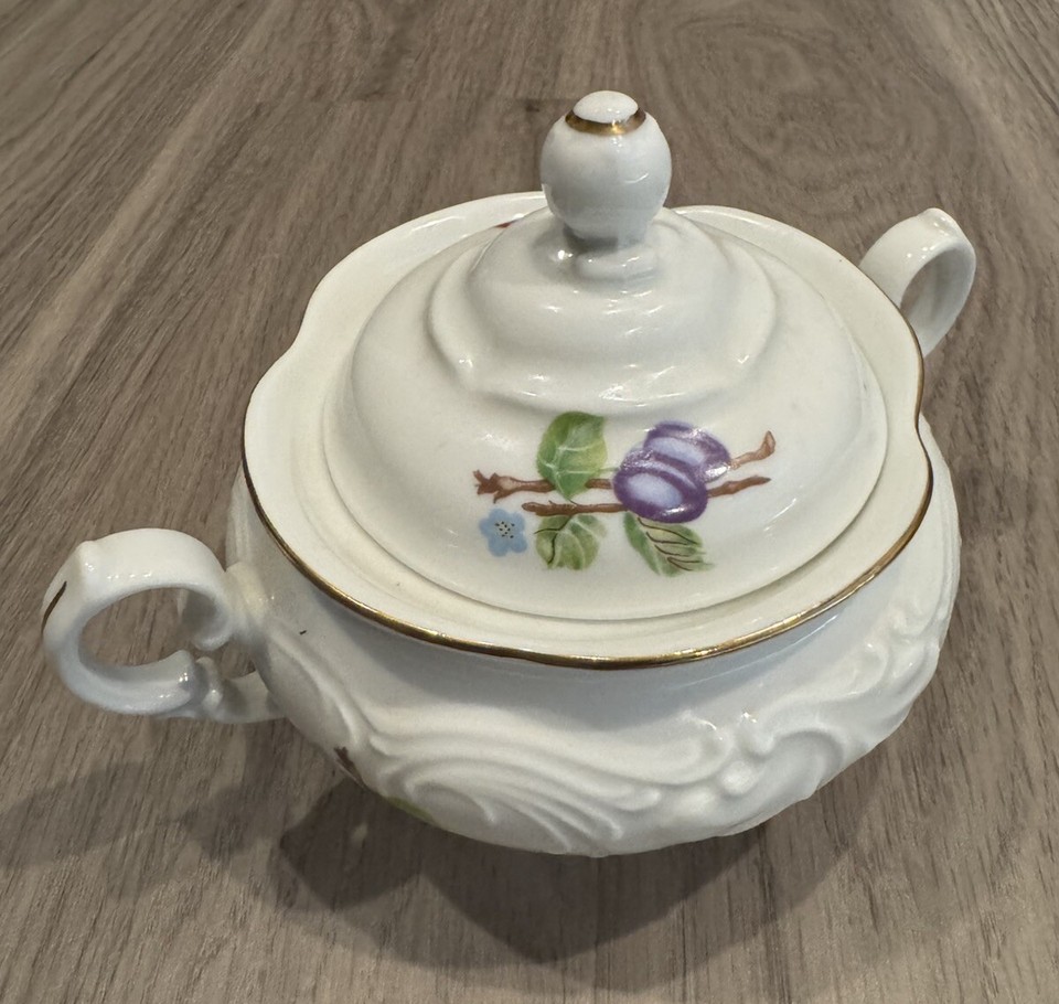 Royal Kent Collection Poland Creamer and Sugar Bowl with Bavarian Rose ...