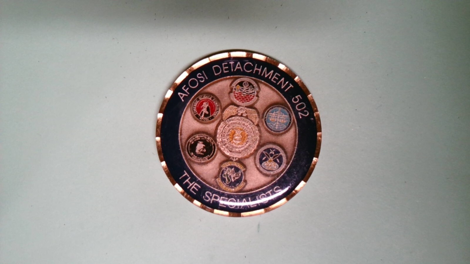 CHALLENGE COIN AFOSI DETACHMENT 502 THE SPECIALISTS | eBay