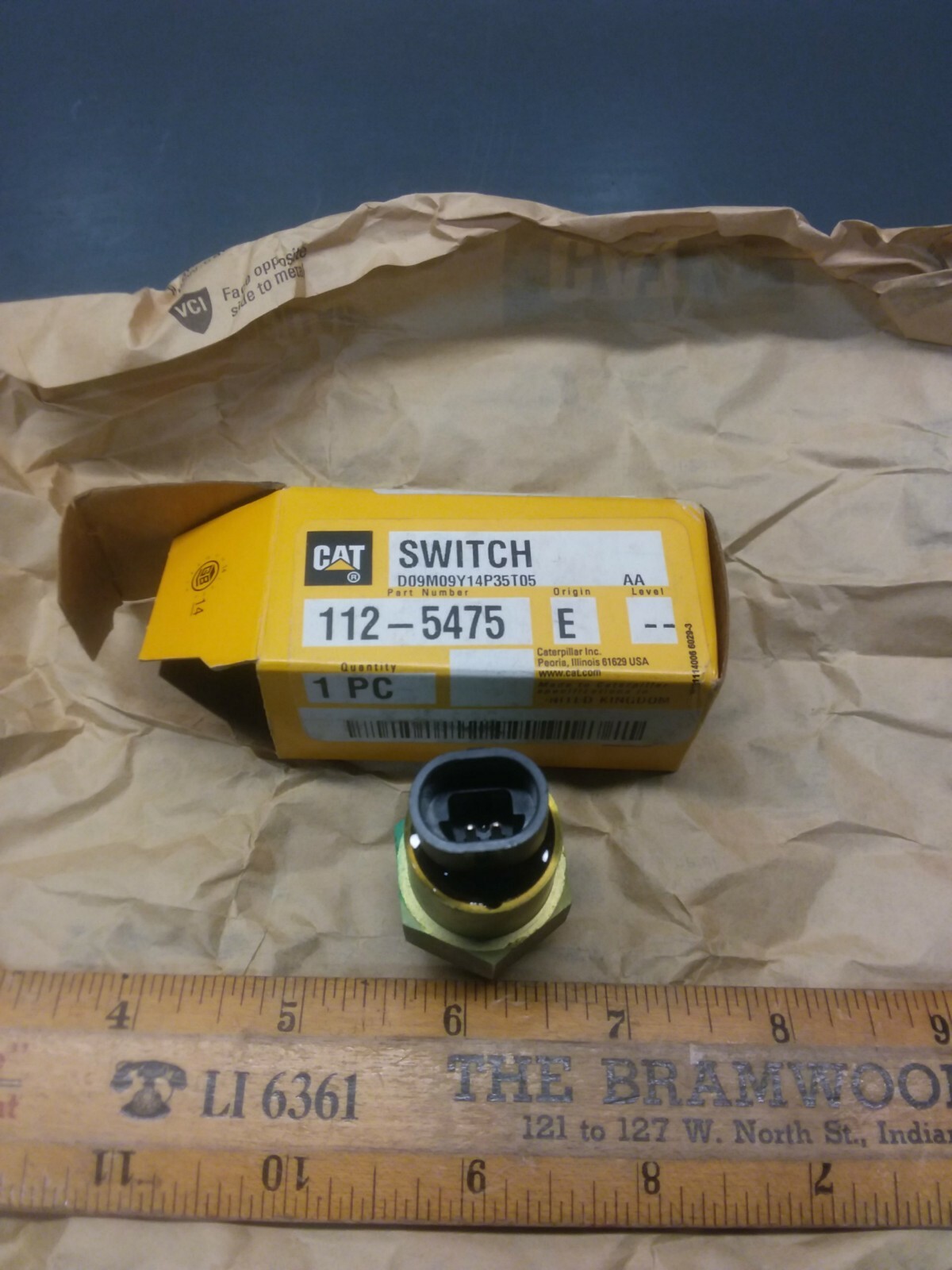 Caterpillar CAT OEM Water Temperature Switch 112-5475 (1125475) NOS for ...