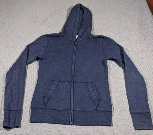 Mossimo Woman’s Jacket Size X-Small Blue Hoodie Full Zip Front Pockets ...