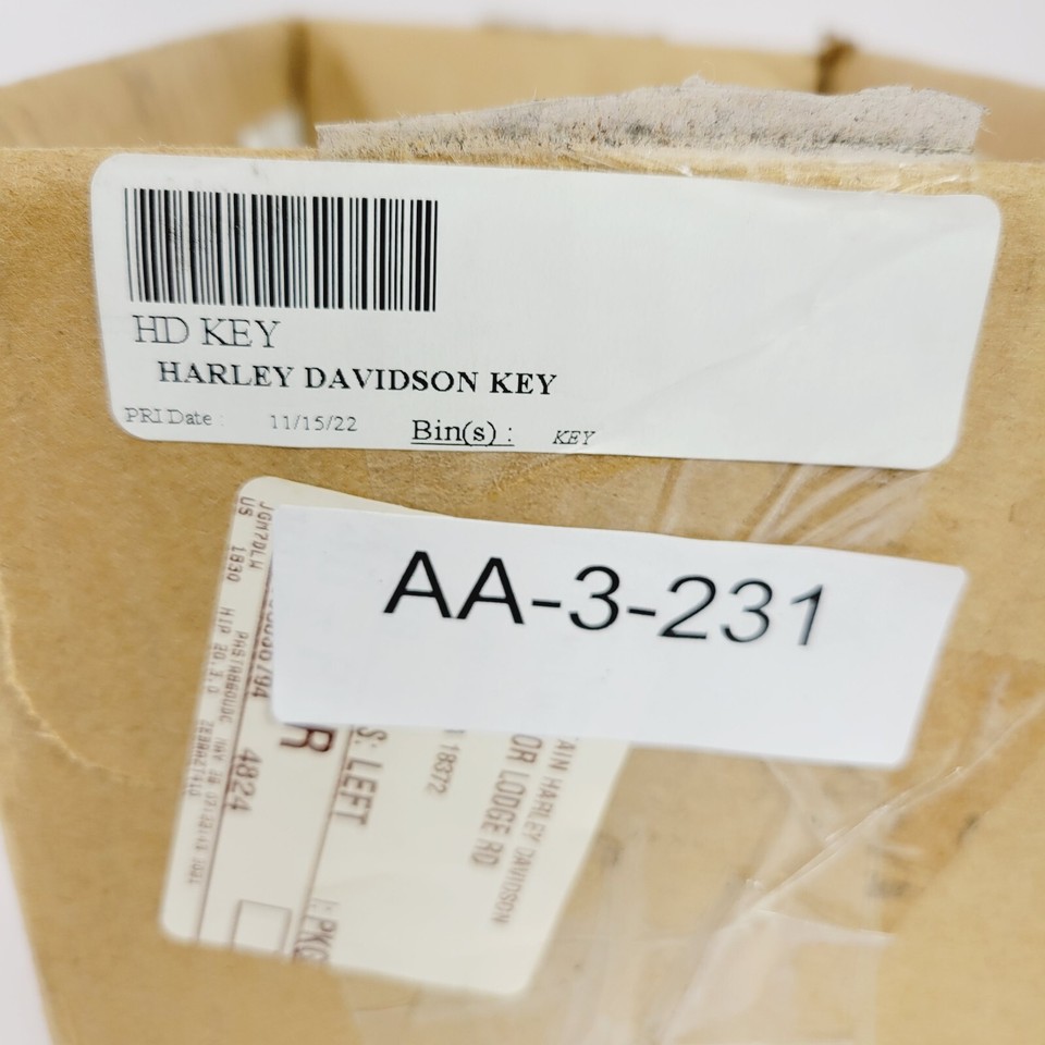 Genuine Harley-Davidson & Buell Blank Barrel Key w/ Black Cover 1137S-P ...