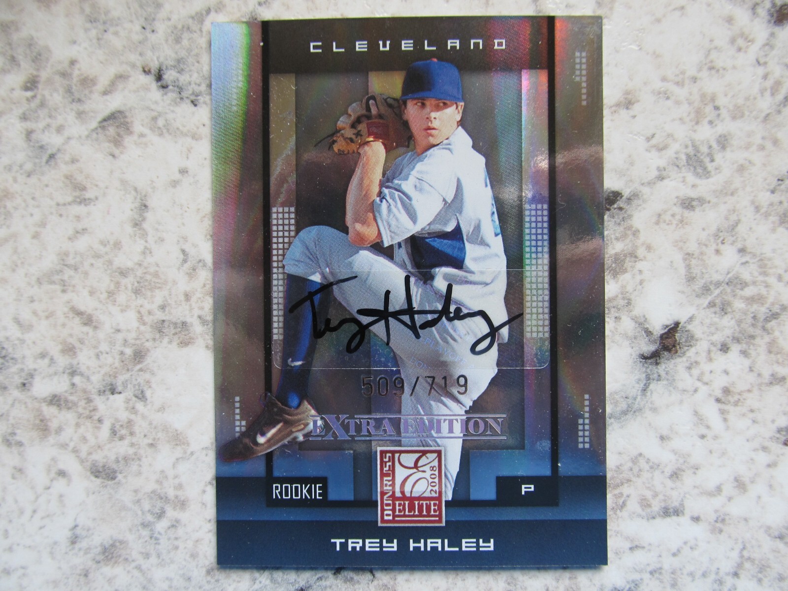 Indians Trey Haley Signed Autographed 2008 Donruss Elite Extra Edition ...
