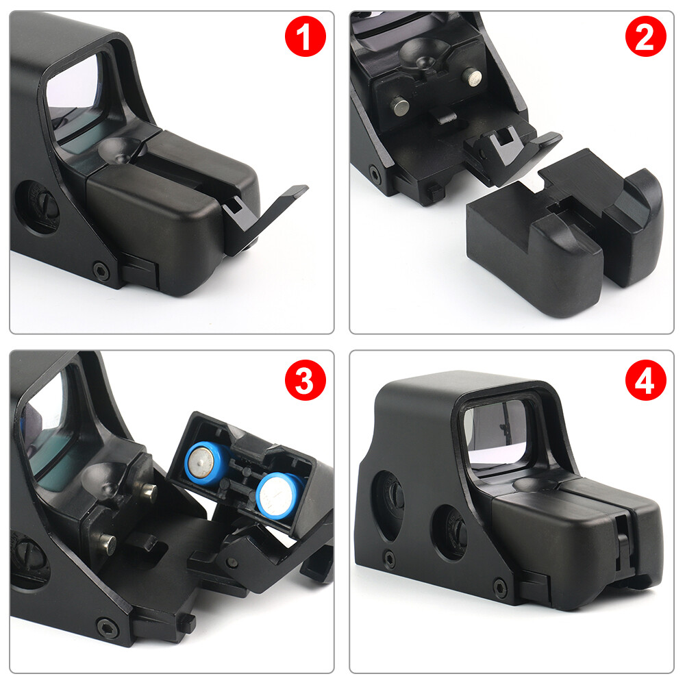 Red Green Dot Reflex Sight Scope 551 Series Tactical Holographic Optic ...