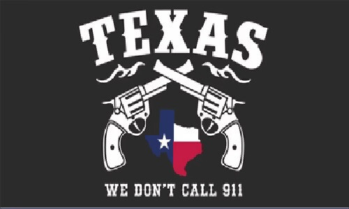TEXAS WE DON'T DIAL 911 BLACK TACTICAL GUNS NRA Vinyl Decal Bumper ...