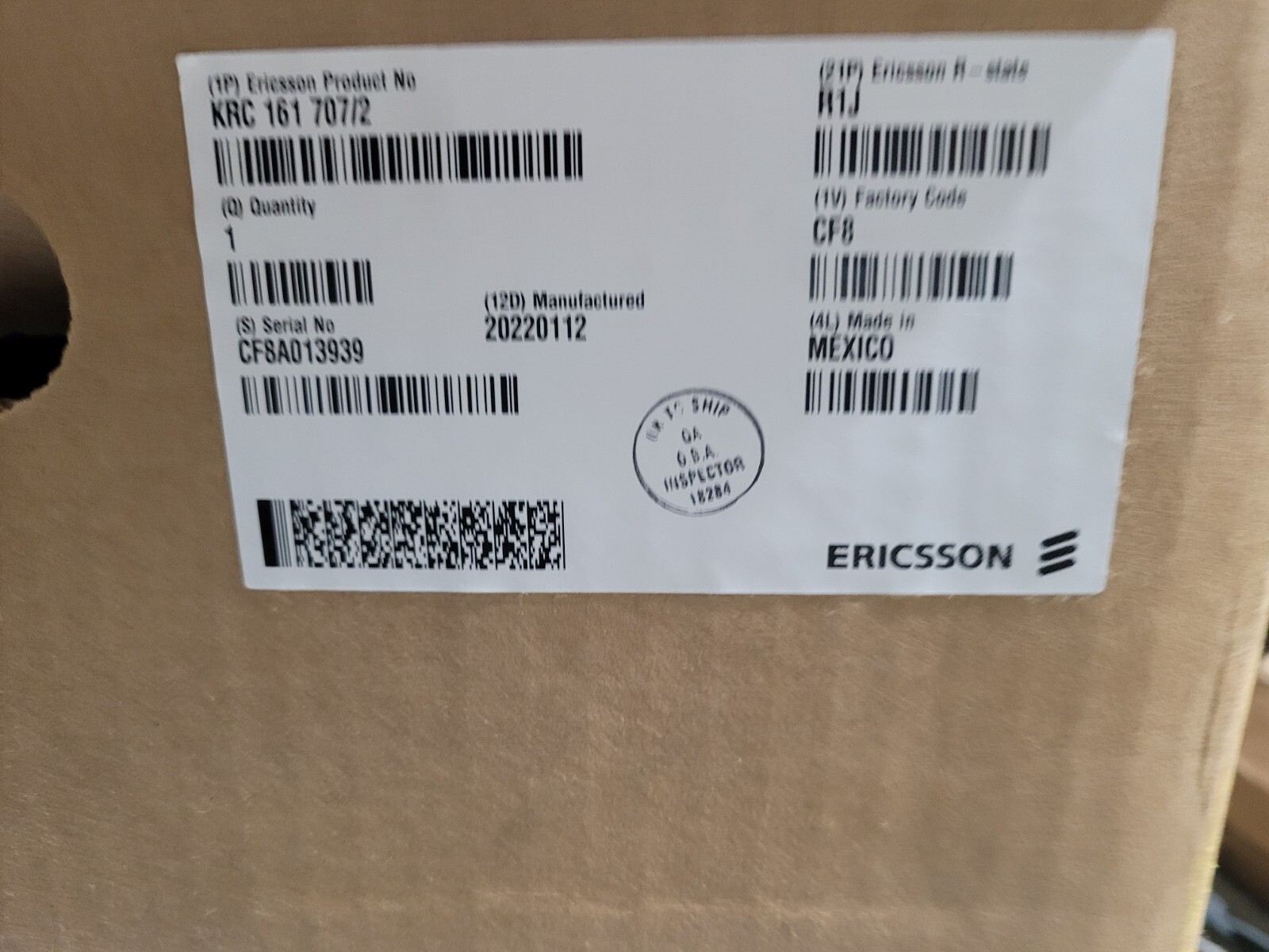Ericsson KRC 161 707/2 Remote Radio Head R1c 8843 B2 B66a. for sale ...