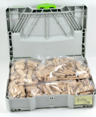 Festool 8mm x 50mm Beech Domino Tenons, 500 w/Systainer | eBay