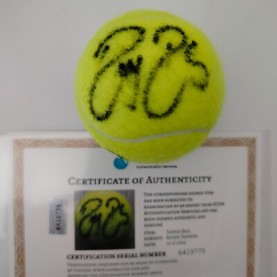 Roger Federer Signed Autographed Wilson US Open Tennis Ball With COA | eBay