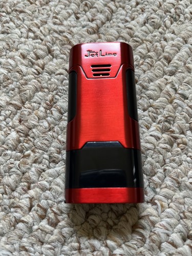 Jetline Mongoose Lighter Red Triple Torch Cigar Punch | eBay