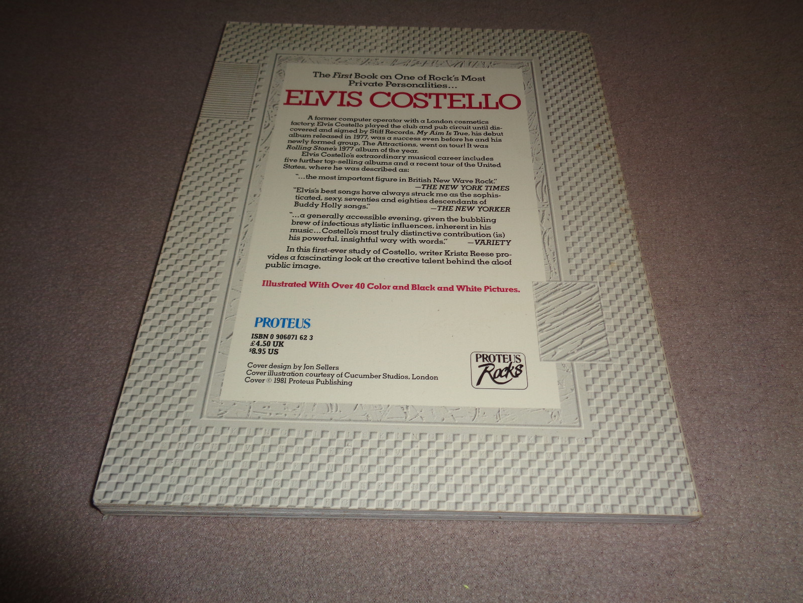 Elvis Costello - Krista Reese - Proteus Paperback - 1981 | eBay