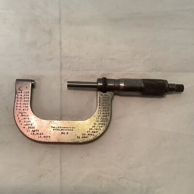 Micrometers - Vintage Starrett Micrometer Caliper
