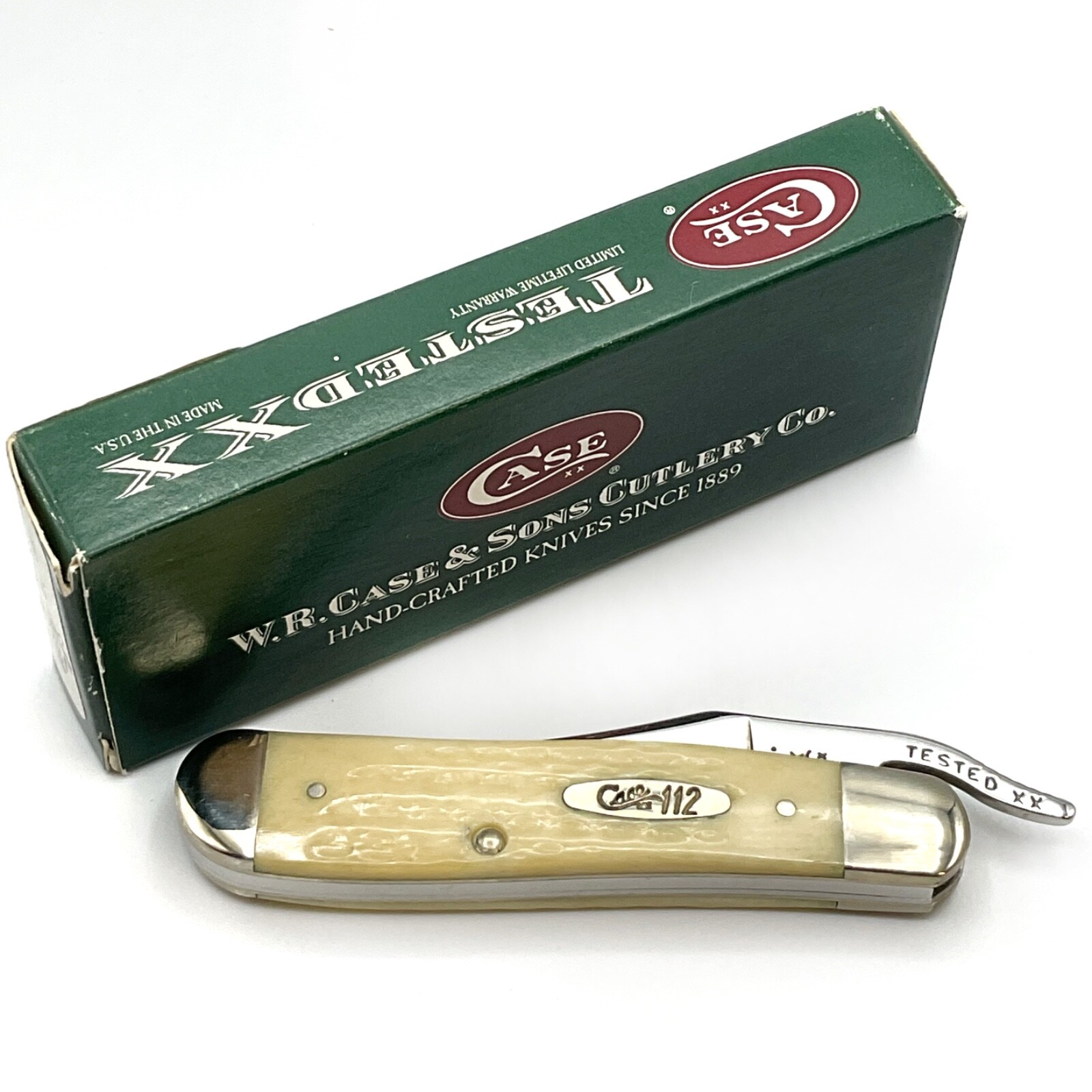 2001 Case XX Natural Bone Russlock Special Shield 112 | eBay