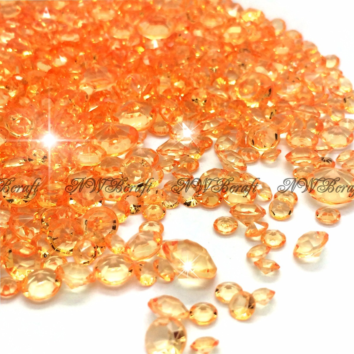 Orange Diamond Confetti
