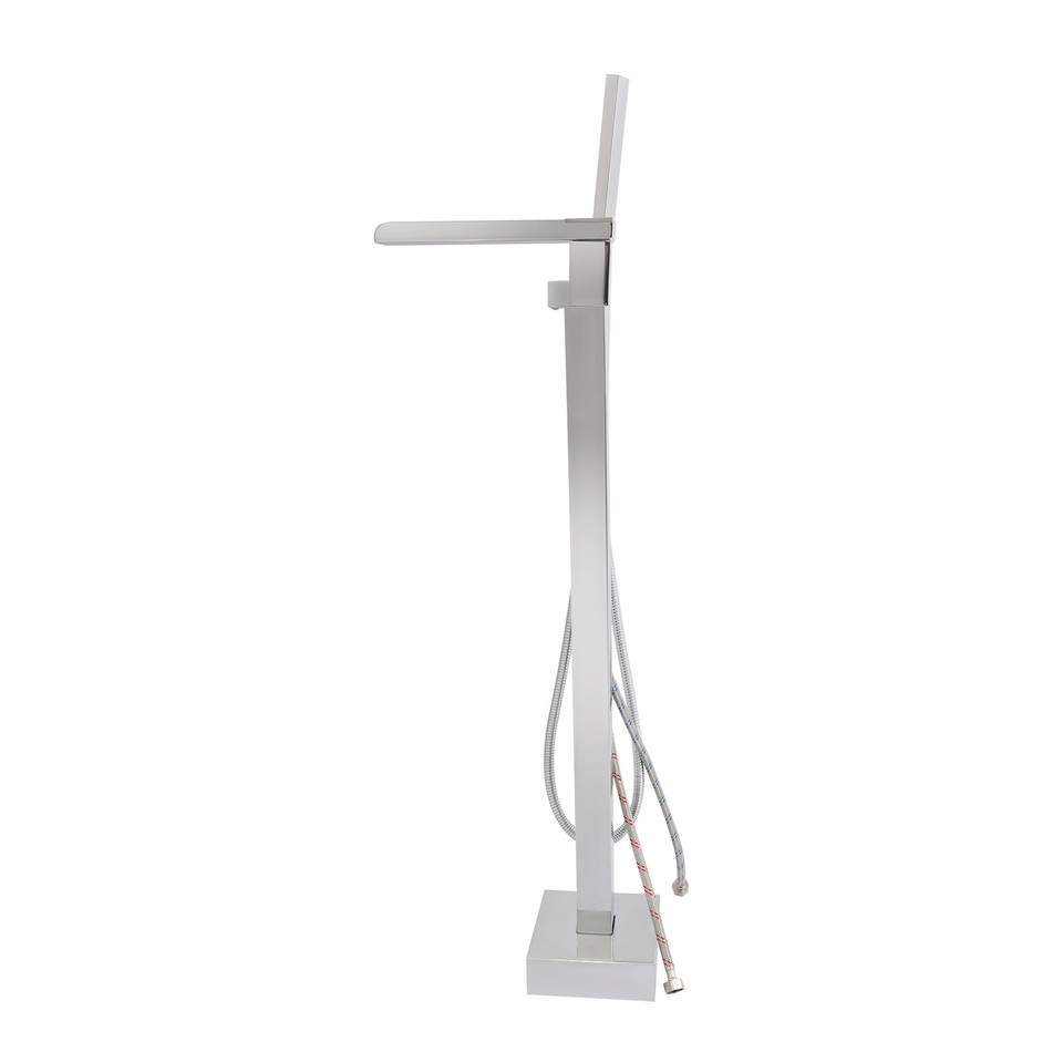 Freestanding Bath Tap, Tap with Hand Shower, Bath Tap Silver For ...