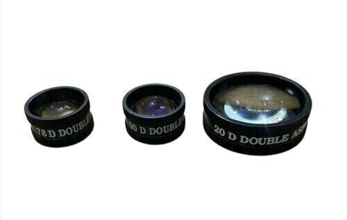 Diopter Lens Combo Set of 3 Lens 20D 90D & 78D Ophthalmology ...
