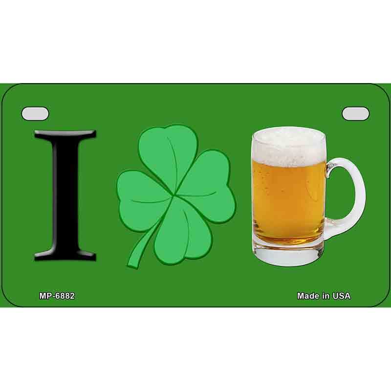 I Love Beer Green Novelty Metal Motorcycle Plate MP-6882 | eBay