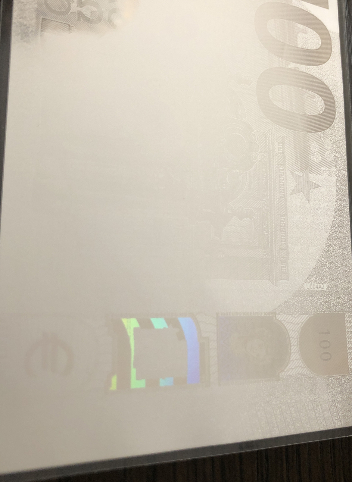5 Gram .999 Fine Silver 100 Euro Type Silver Note With Halograms And ...