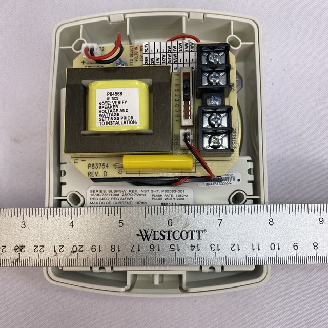 Siemens Wall-mounted Fire Speaker Strobe Slspsww-f S54329-f43-a1 for ...