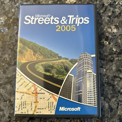 MICROSOFT Streets & Trips 2005 CD-ROM Customizable Maps For Travel MS ...