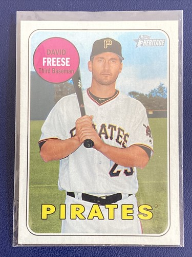 2018 Topps Heritage Short Print SP #497 David Freese - Pittsburgh ...