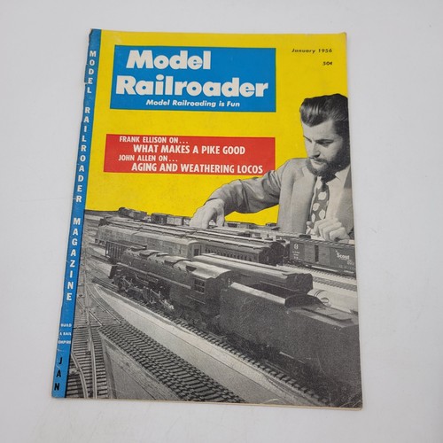 Vintage Model Railroader Magazine Model Trains January 1956 | eBay