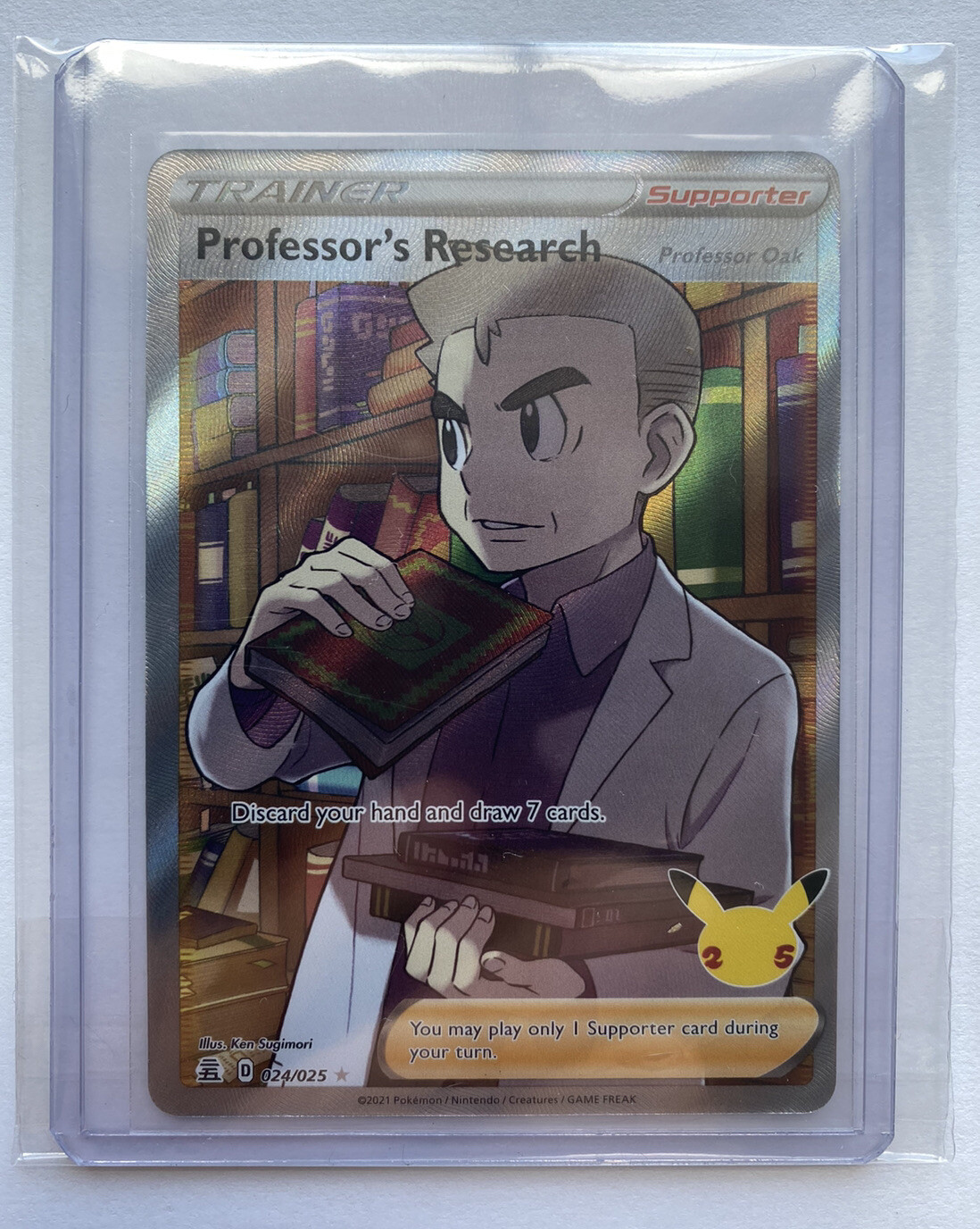 Professor's Research 024/025 Full Art - Pokemon TCG 25th Celebrations ...