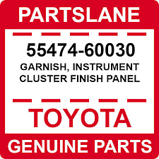 Toyota OEM Genuine GARNISH, INSTRUMENT CLUSTER FINISH PANEL 55474-60030 ...