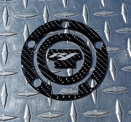 REAL Carbon Fibre Yamaha R1 Fuel / Gas Cap Cover Tank Pad Decal R1S R1M ...