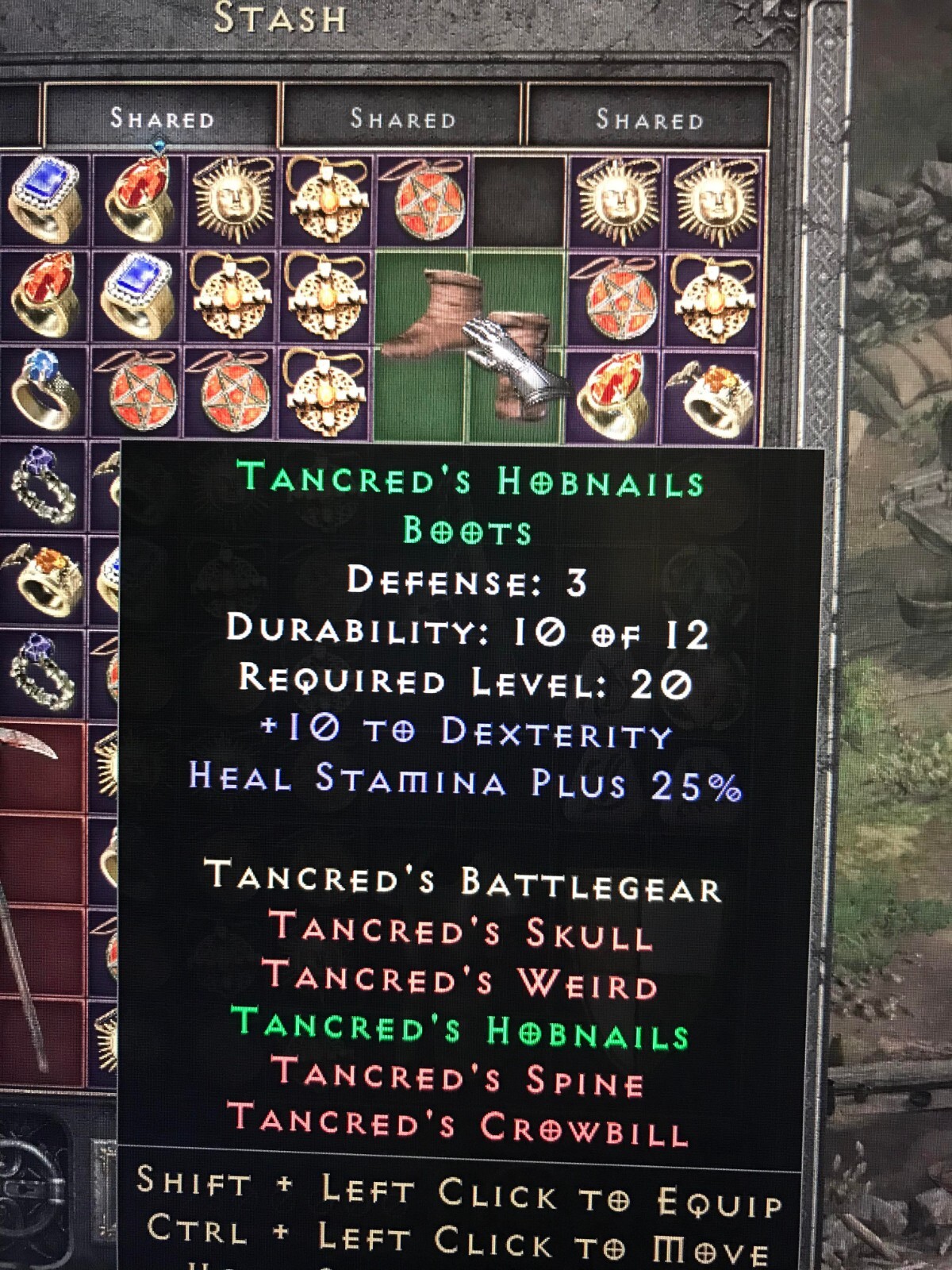 !!VERY RARE!! Diablo 2 Resurrected Tancred's Hobnails {NONLADDER PC} | eBay