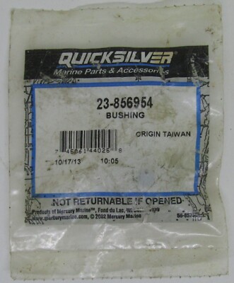 New Quicksilver Mercury Marine Boat OEM Bushing Part No. 23-856954 | eBay