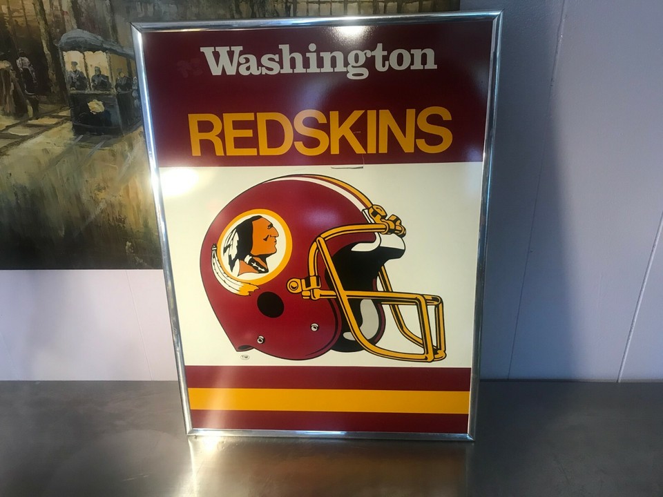 Washington Redskins MEMORABILIA VINTAGE COLLECTABLES Pieces Wood and ...