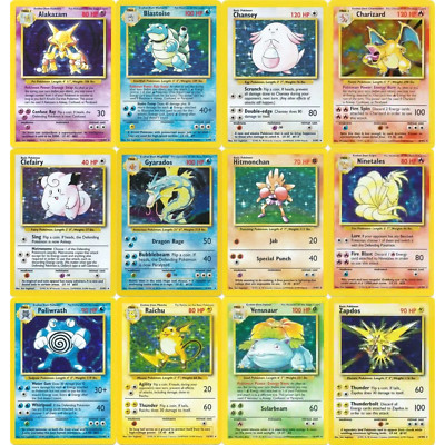 1999 Pokemon Base Set - Choose Your Card - 1st Edition & Shadowless ...