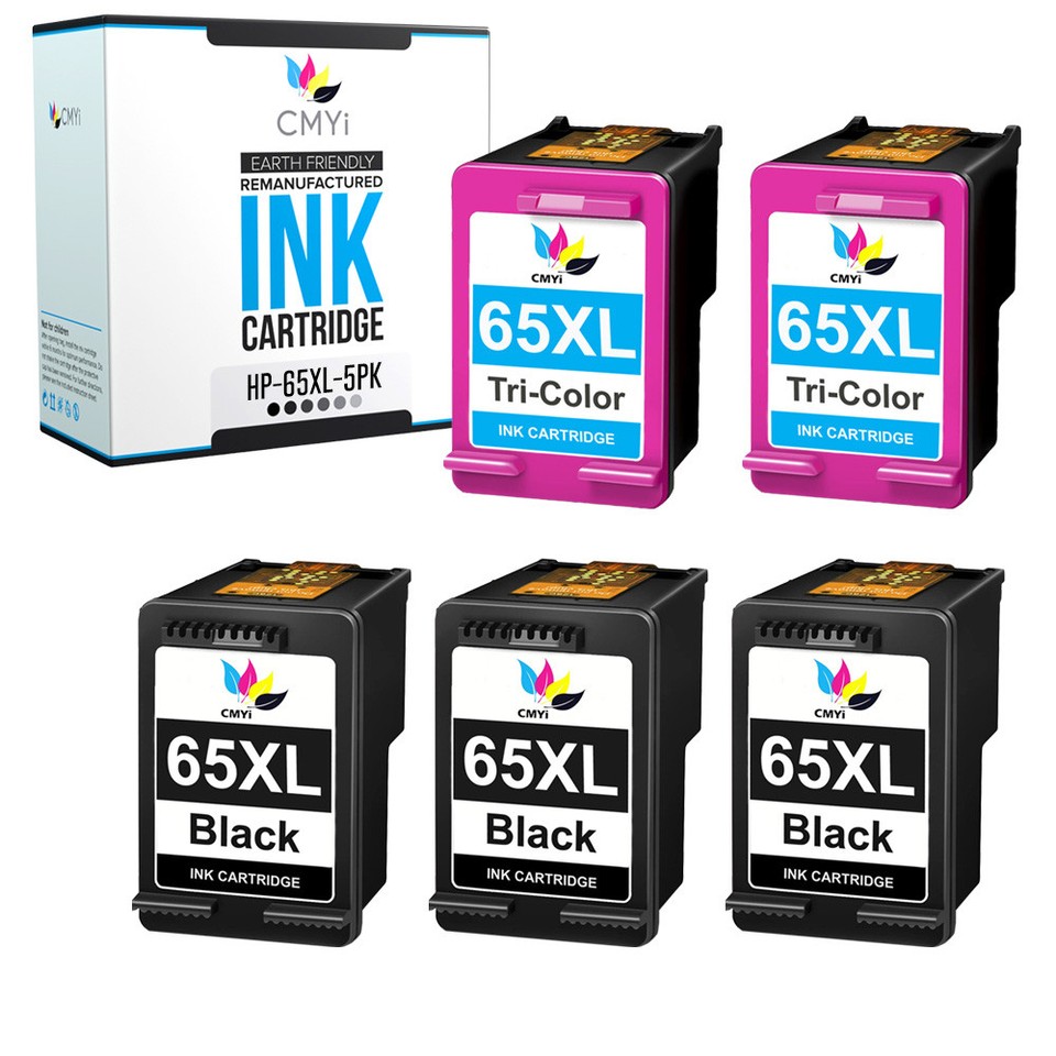 Compatible HP 65XL Black Color Ink Cartridges 65 XL Cartridge Combo ...
