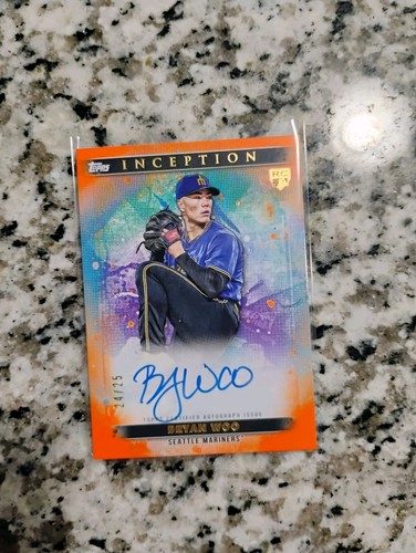 2024 Topps Inception Bryan Woo Rookie Auto Autograph /25 Seattle ...