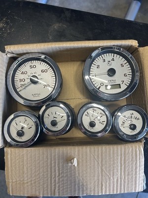 Gauge Set Used From MerCruiser PCM Controlled Engine Digital Hour Gauge ...