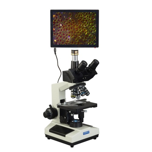 OMAX 40X-2500X 5MP Touchpad Darkfield Trinocular LED Lab Microscope ...