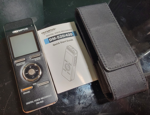 Olympus DM-520 Digital Voice Recorder with Built-in Microphone 4GB chip ...