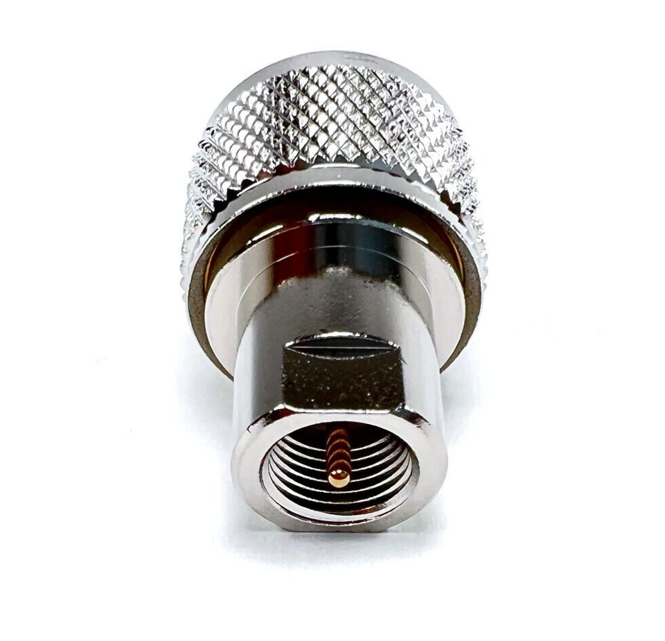 2pcs RF Coax Adapter FME Male Plug to PL-259 UHF Male Plug Gold Pin ...