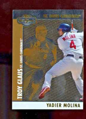 2008 Topps Co-Signers Molina/Glaus Silver Gold YADIER MOLINA #44 /150 ...